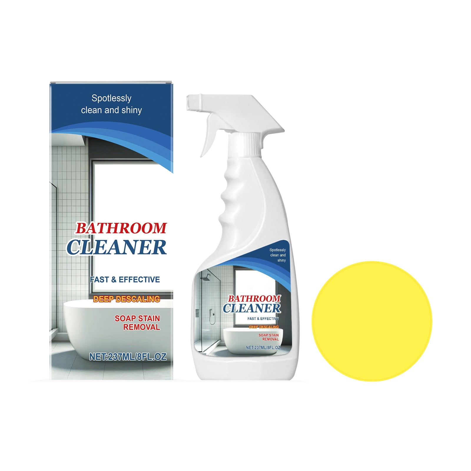Efficient Bathroom Cleaner Spray Fast Acting Formula for Sparkling ...