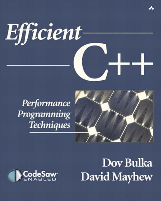Pre-Owned Efficient C++: Performance Programming Techniques (Paperback) 0201379503 - Walmart.com