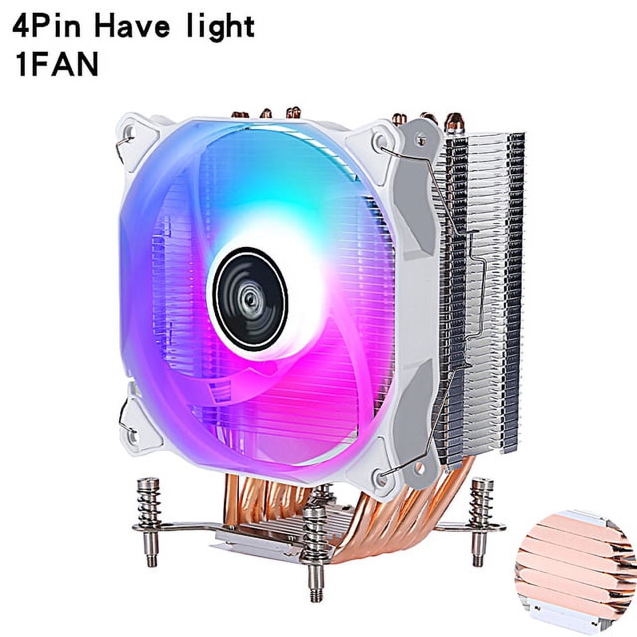 Efficient CPU Processor Cooler Fan PC Radiator Air-cooled 120mm 4/6 ...