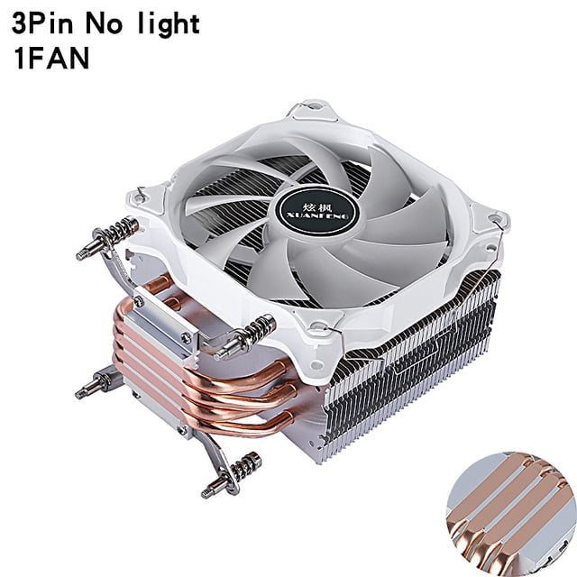 Efficient CPU Processor Cooler Fan PC Radiator Air-cooled 120mm 4/6 ...