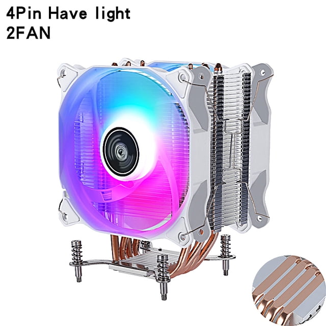 Efficient CPU Processor Cooler Fan PC Radiator Air-cooled 120mm 4/6 ...
