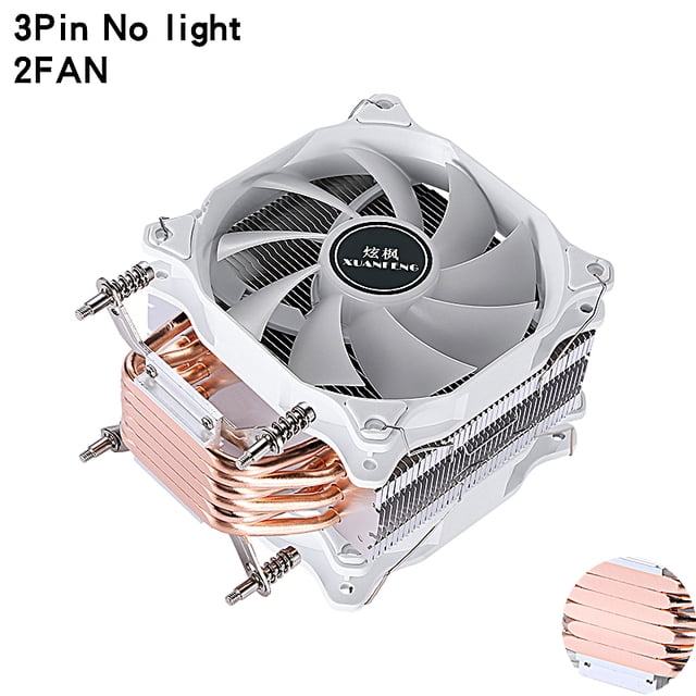 Efficient CPU Processor Cooler Fan PC Radiator Air-cooled 120mm 4/6 ...