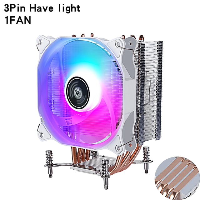 Efficient CPU Processor Cooler Fan PC Radiator Air-cooled 120mm 4/6 ...