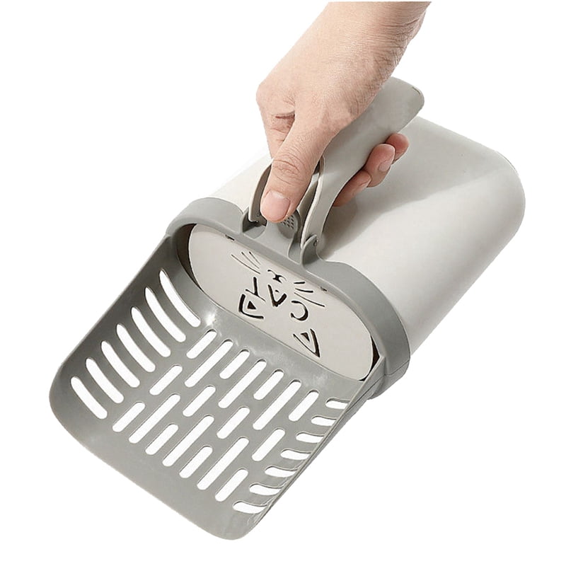 Efficient Cat Litter Scoop with Integrated Trash Bag Dispenser - Deep ...