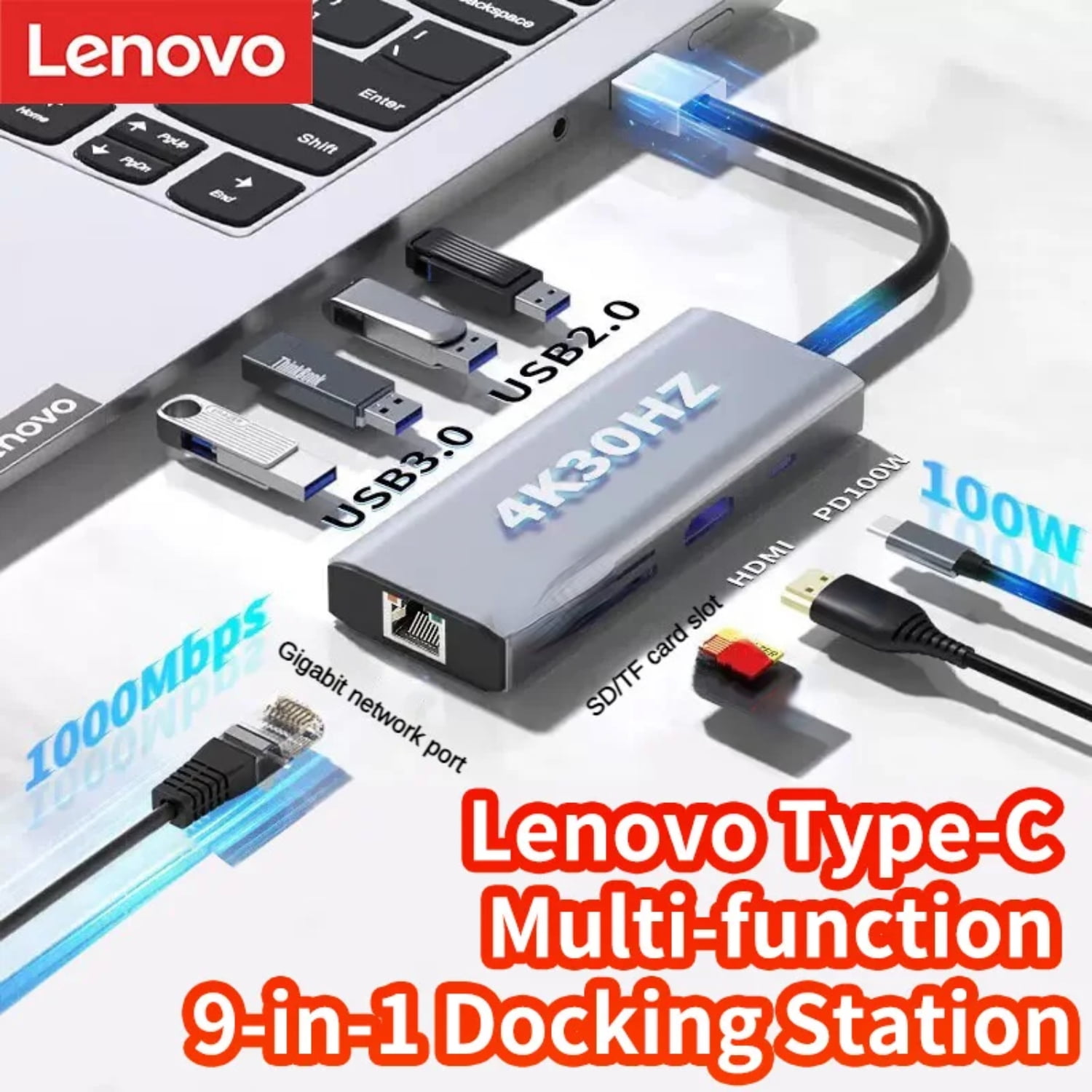 Efficient and Configurable 9-in-1 Versatile Docking Station F1-C09 with ...