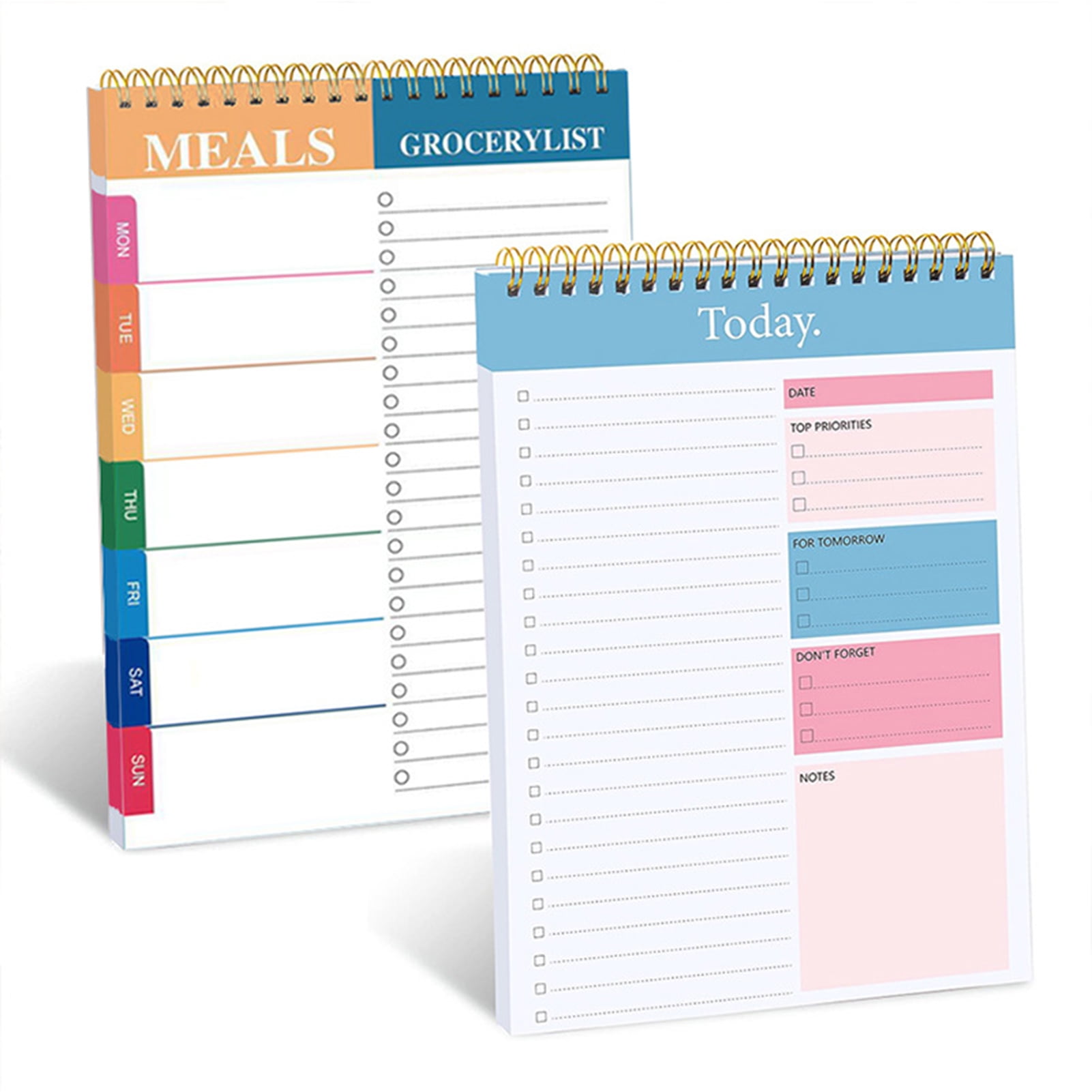 Efficient Daily Planning Pad with Spiral Binding Improved Time ...