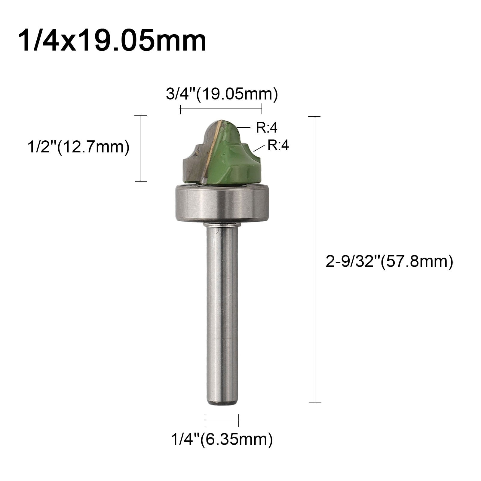 Efficient Double Edging Router Bit with 1/4 Inch Shank Perfect for Wood ...