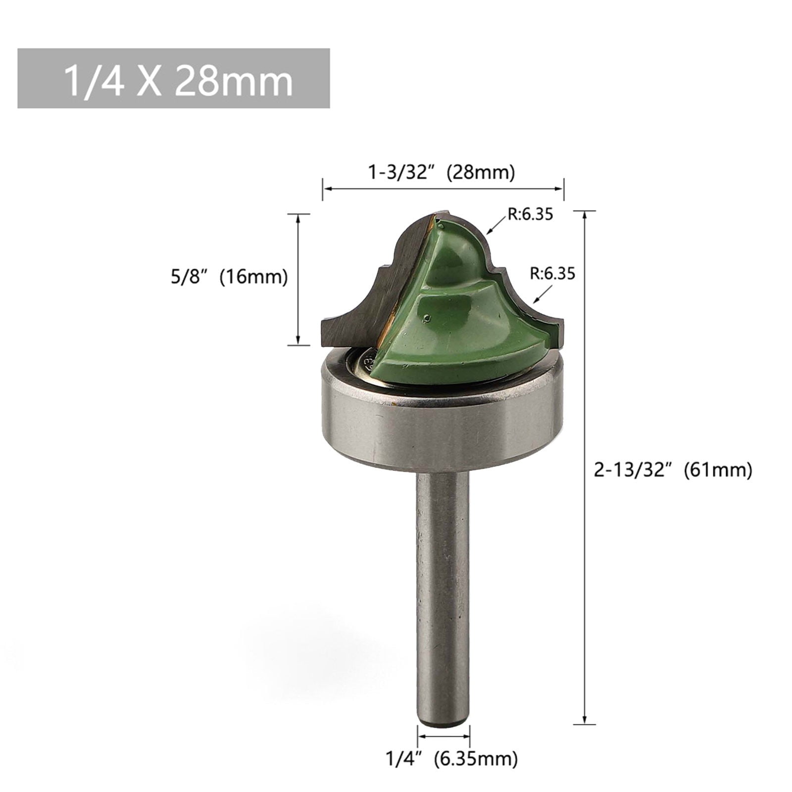 Efficient Double Edging Router Bit with 1/4 Inch Shank Perfect for Wood ...