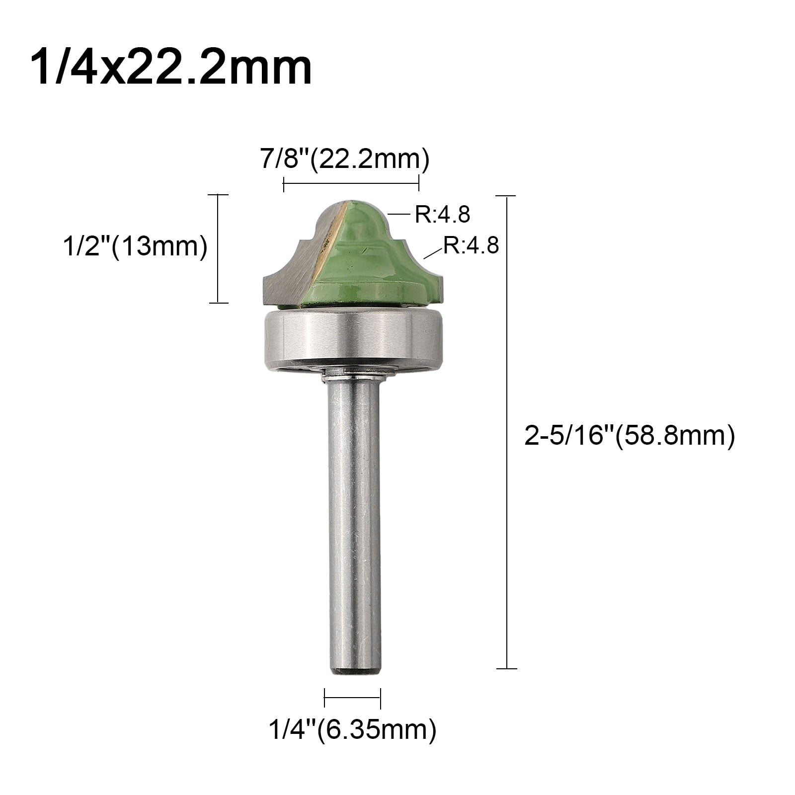 Efficient Double Edging Router Bit with 1/4 Inch Shank Perfect for Wood ...