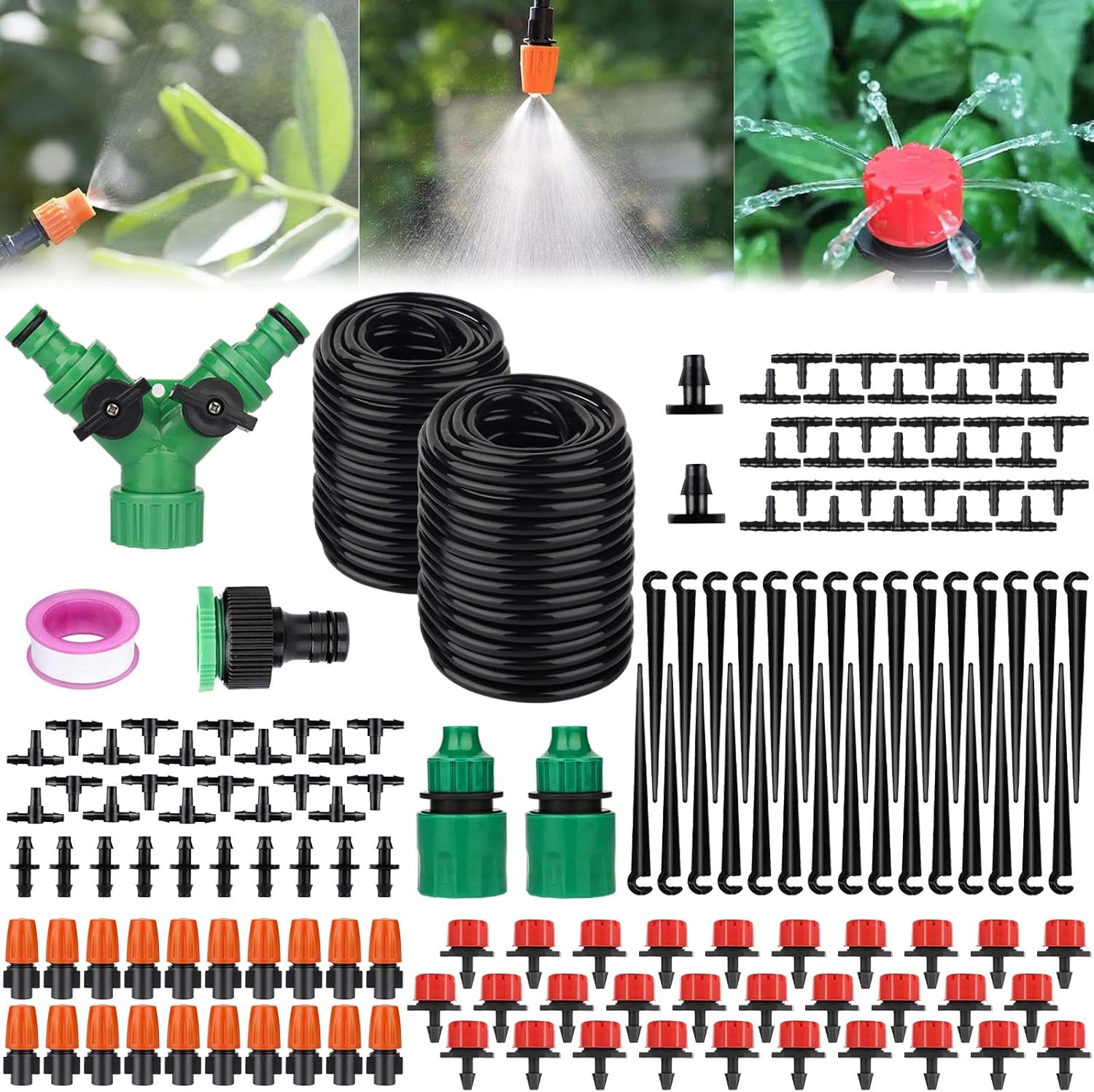 Efficient Drip Irrigation Kit, Customizable Automatic Garden Watering ...