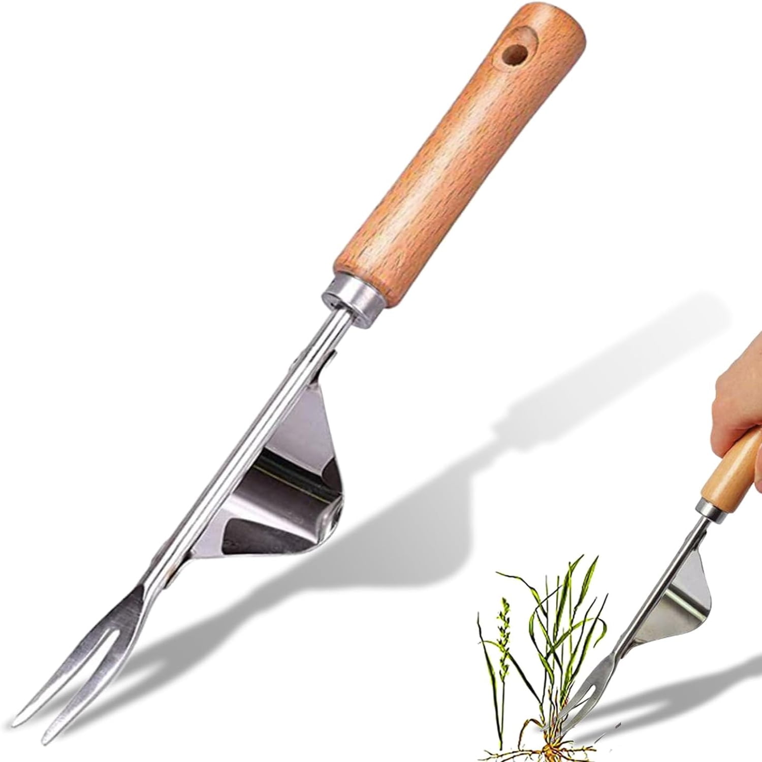 Efficient and Durable Hailkole Manual Hand Weeder - Stainless Steel V ...