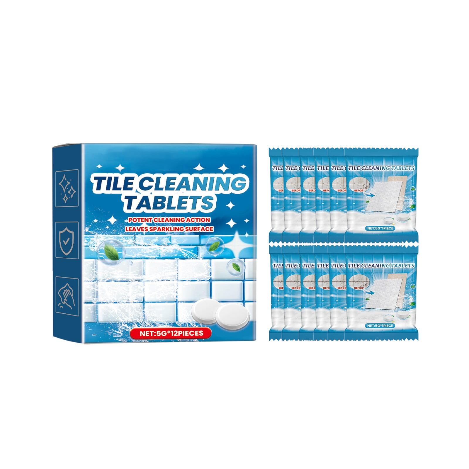 Efficient Effervescent Tile Cleaning Tablets Quickly Stubborn Stains ...