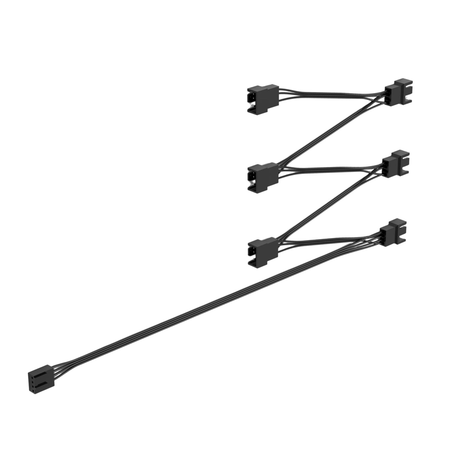 Efficient Fan Speed Regulation Cable, 4Pin Connectors 4Pin PC Fan ...