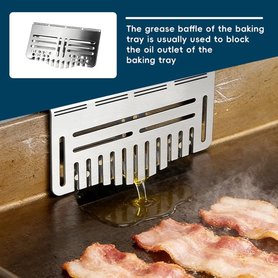Efficient Food Tray Grease Deflector & Mesh Cover Set for Clean Outdoor ...