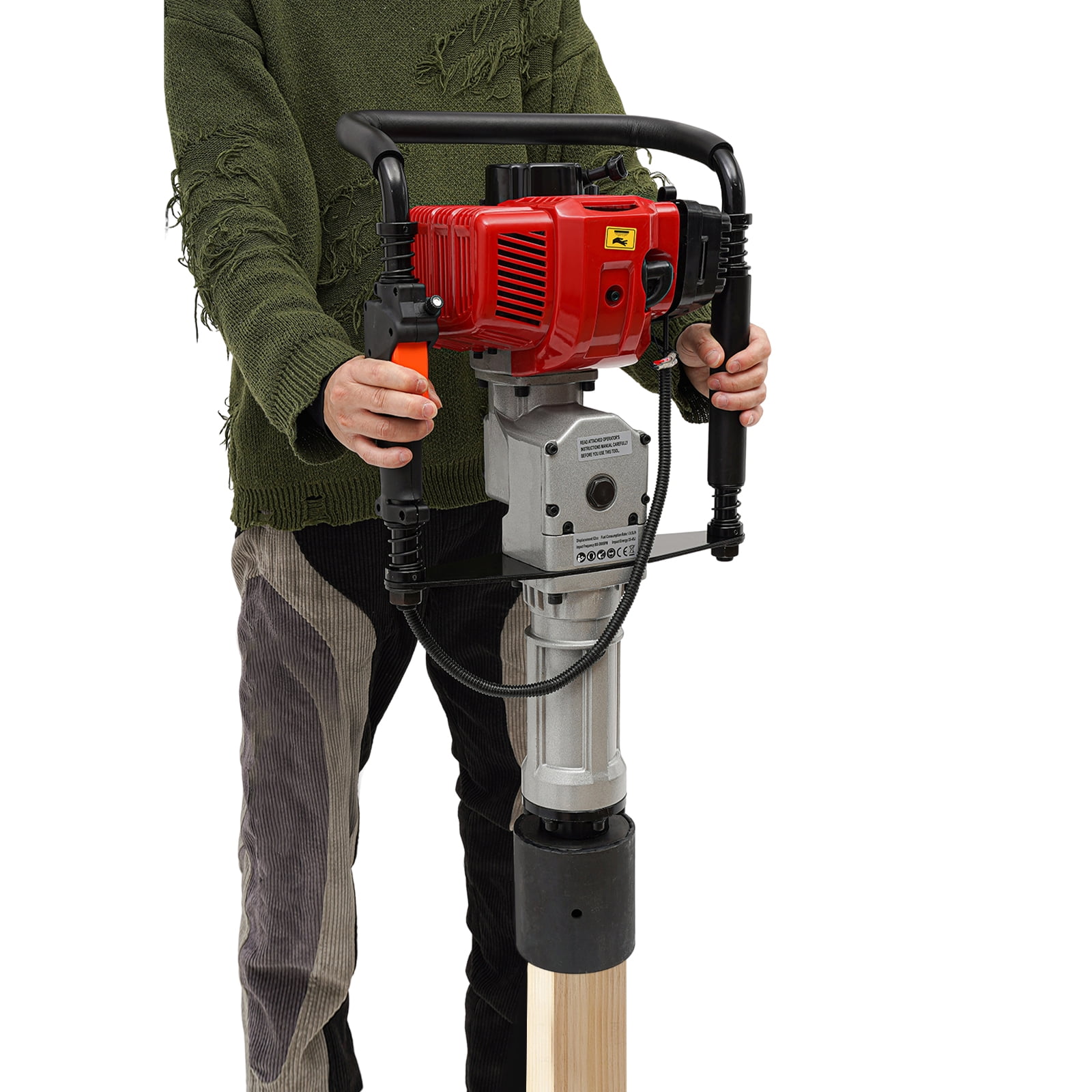 Efficient Gas Powered T-Post Driver, Stable Performance, 0.26 Gallon ...