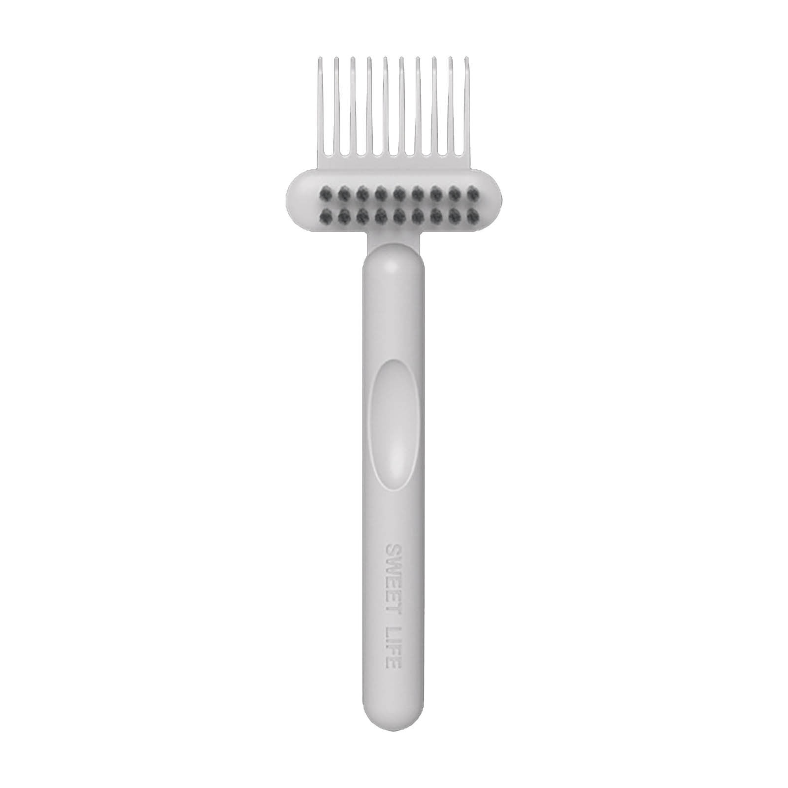 Efficient Hair Brush Cleaner Tool with Metal Wire Rake and Wooden ...