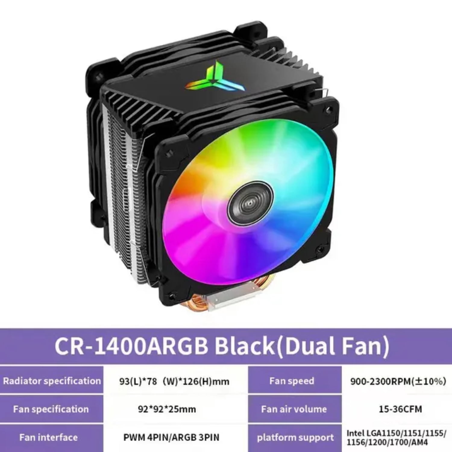 Efficient and High-Performance CR-1400 Tower CPU Cooler with Advanced ...
