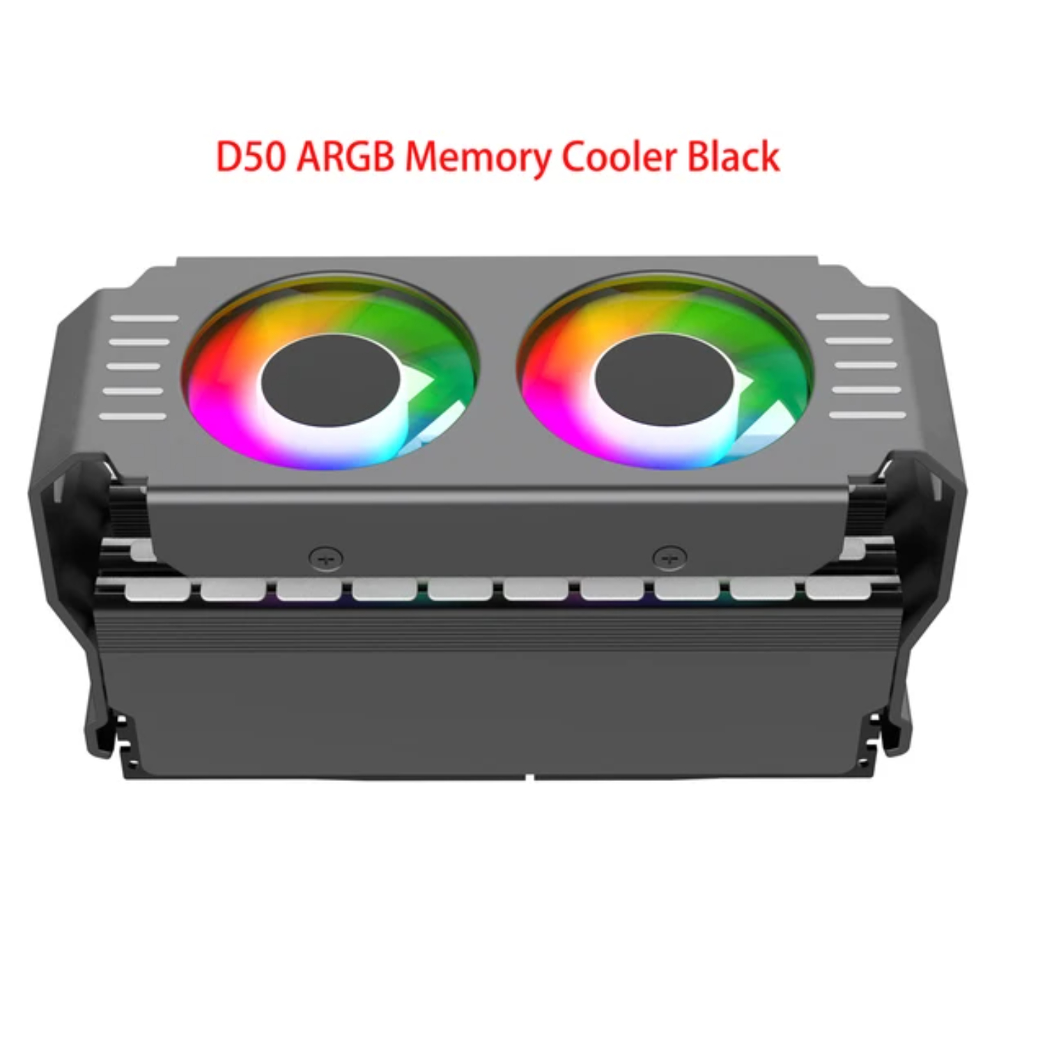 Efficient High Performance Dual Fan D50 ARGB Memory Cooler for DDR2/DDR3/DDR4/DDR5 Memory with ...