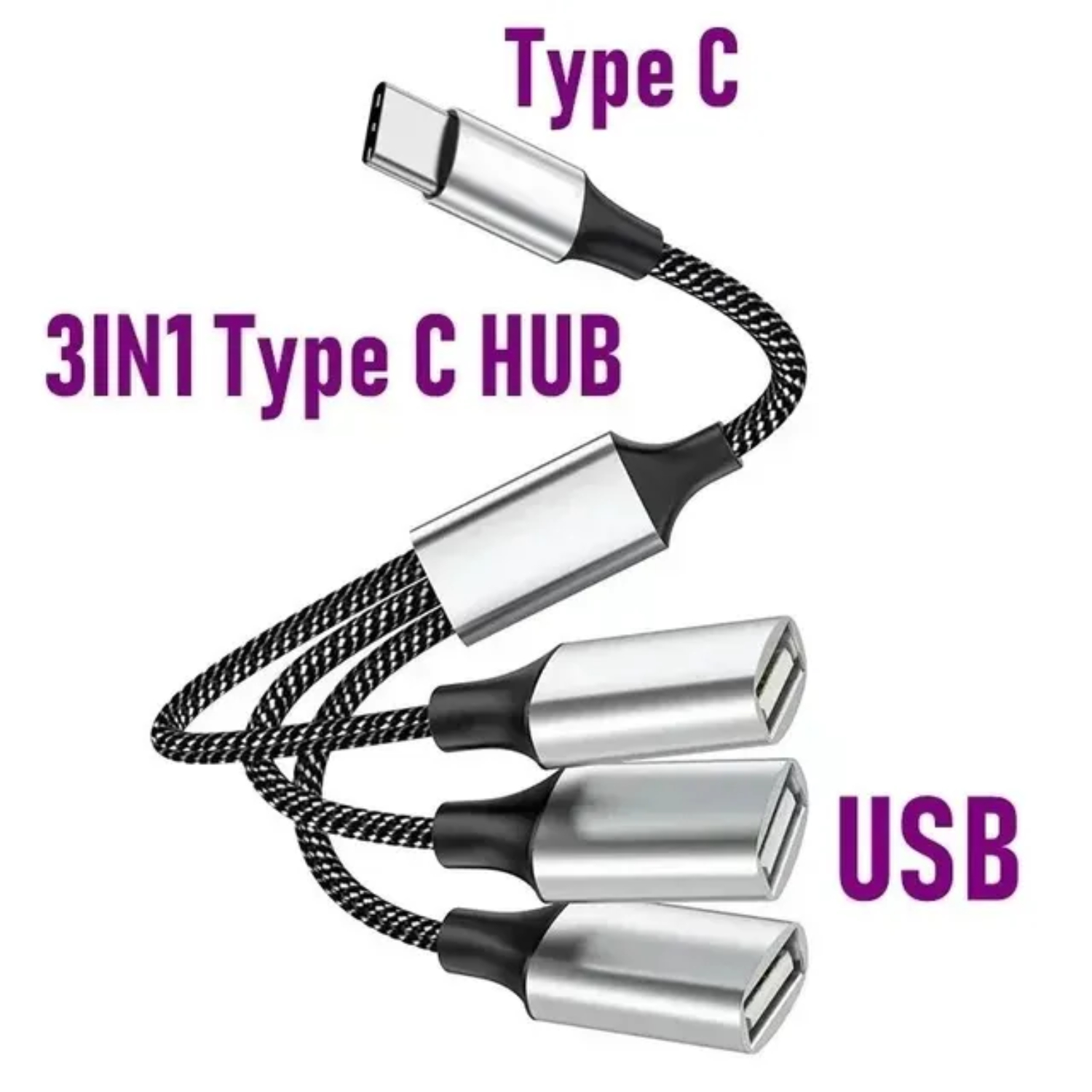 Efficient High-Speed Multi-Port Type C USB Splitter Hub with OTG ...