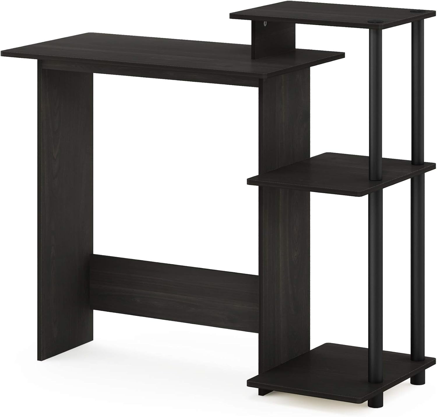 Efficient Home Laptop Notebook Computer Desk with Square Shelves, Solid ...