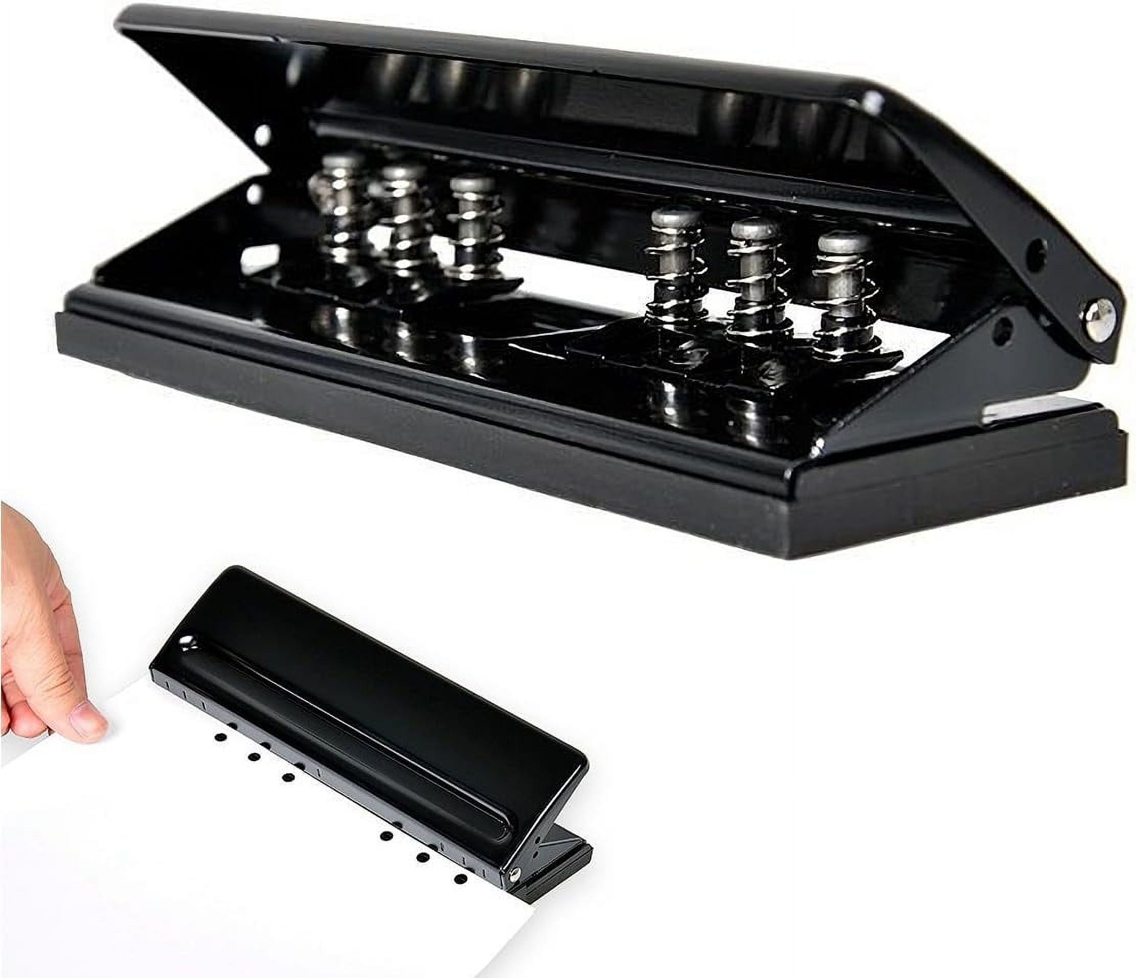 Efficient Metal 6-Hole Punch, Simple Convenient Cleaning For Six Ring Binder Inserts, Manual ...