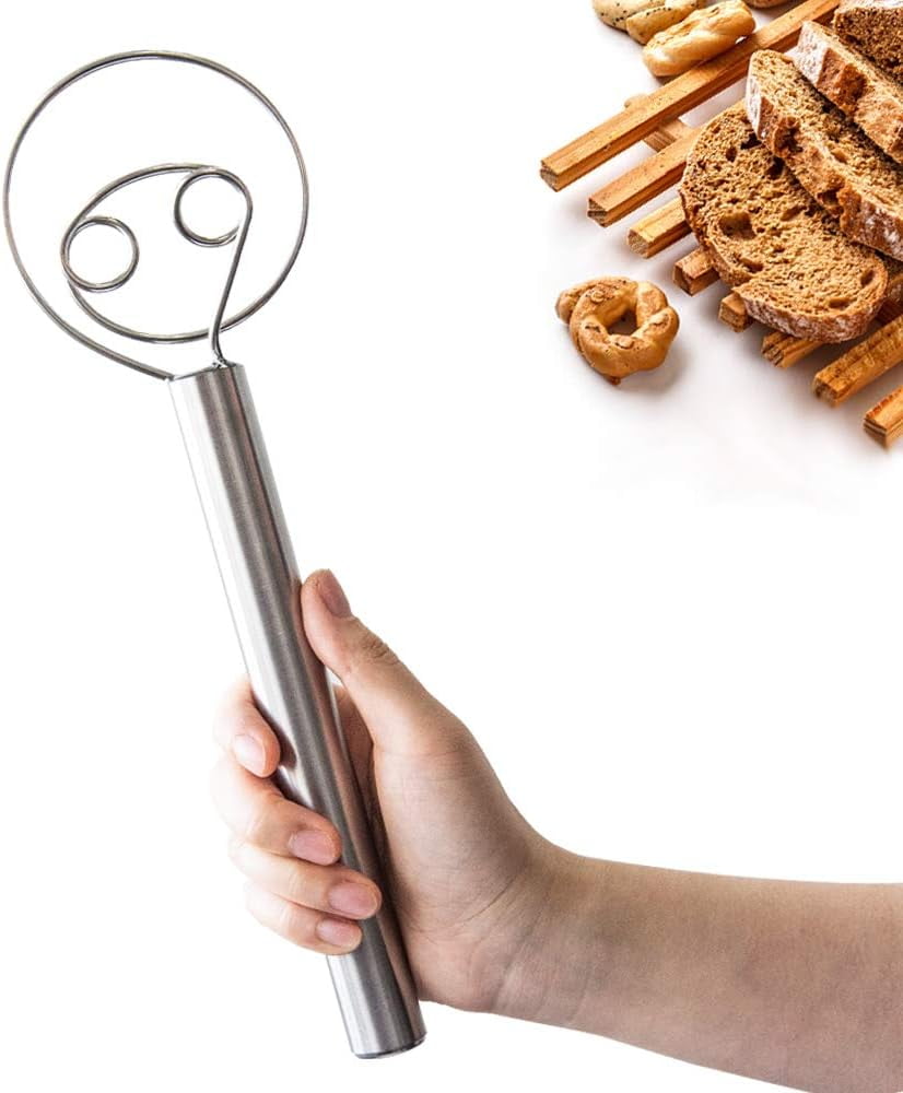Efficient Mixing Tool, Stainless Steel Bread Whisk, Rounded Shape Whisk ...