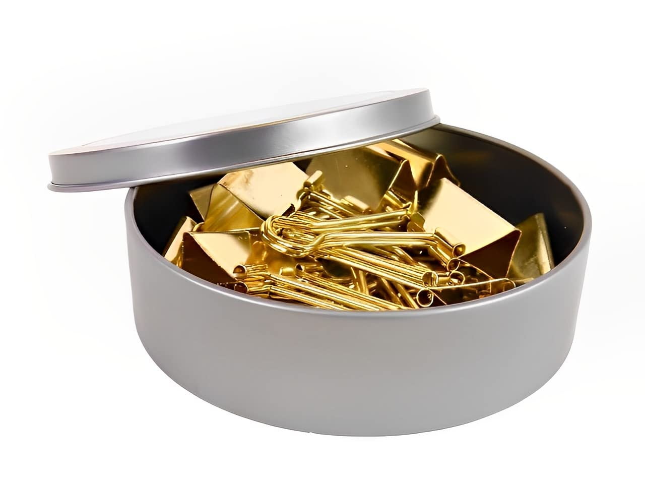 Efficient Office Organization with 48-Piece Gold Tone Binder Clips Set ...