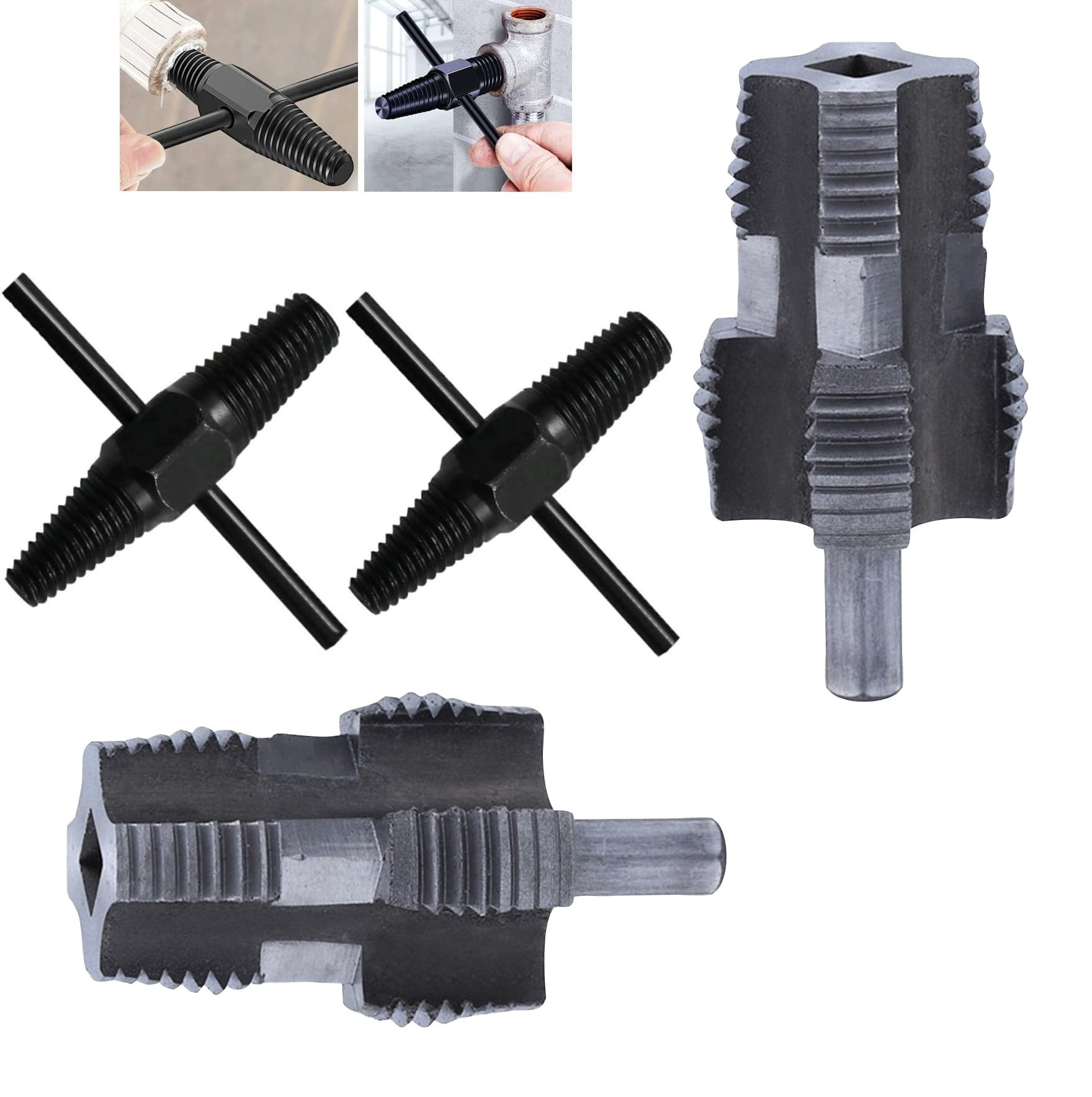 Efficient PVC Pipe Thread Maker Tool Multiple Size PVC Pipe Threader ...