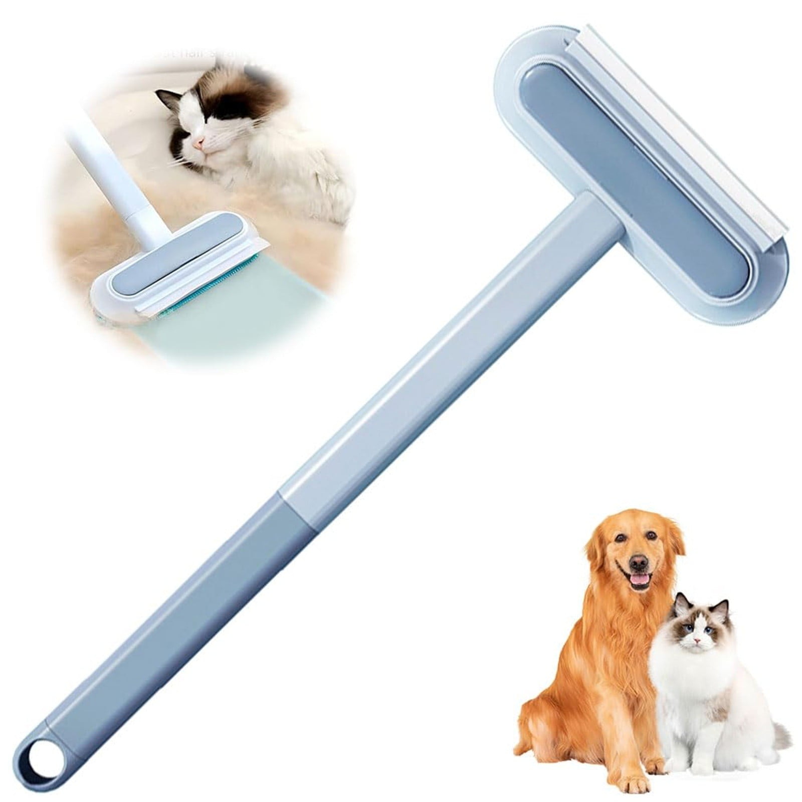 Efficient Pet Hair Remover Brush with Self-Cleaning Base for Easy Fur ...