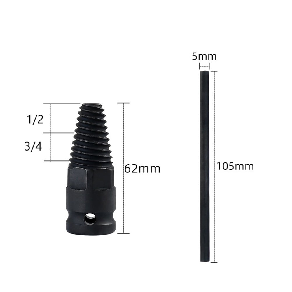 Efficient Pipe Broken Screw Extractor Remover 1/2Inch Square Driver ...