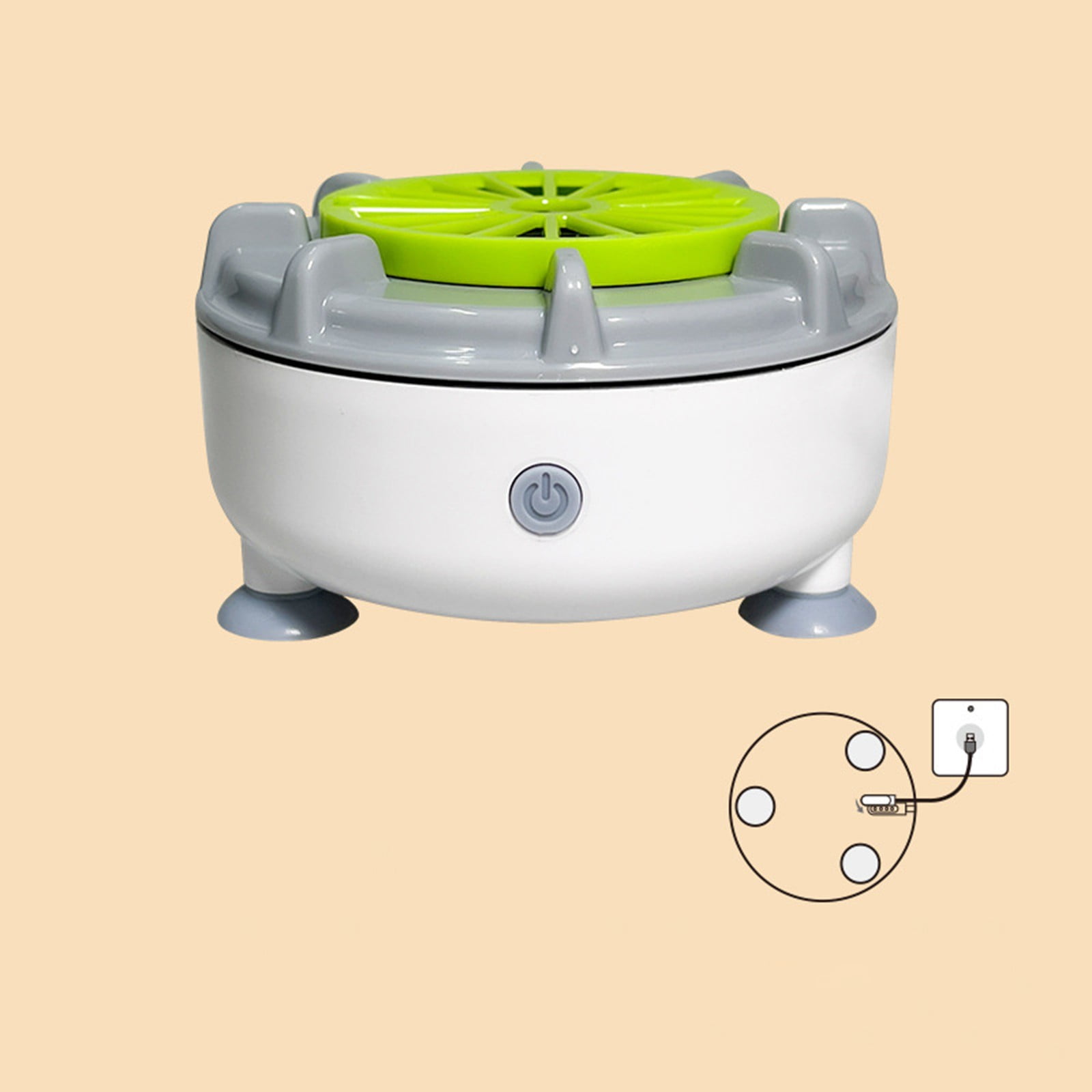 Efficient Portable Fruit and Vegetable Washers, 2 Styles of Fruit and ...