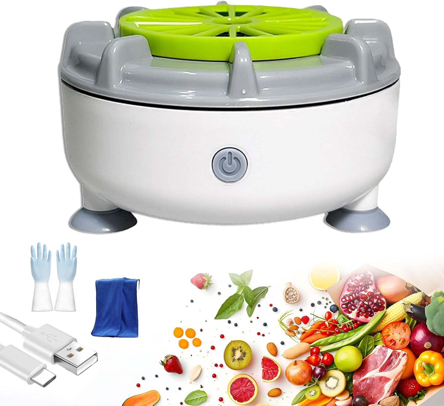 Efficient Portable Fruit and Vegetable Washers, 5 Type Fruit and ...