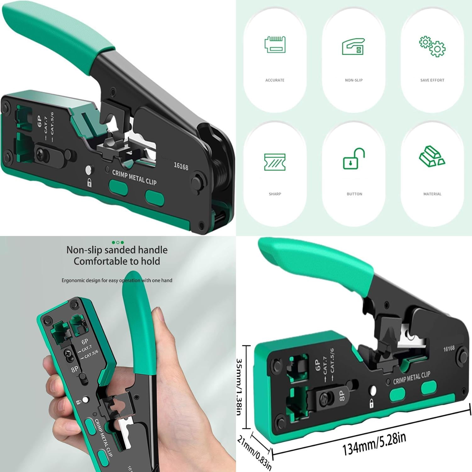 Efficient and Professional High Quality Cat5 Cat5e Cat6 Wire Crimper ...