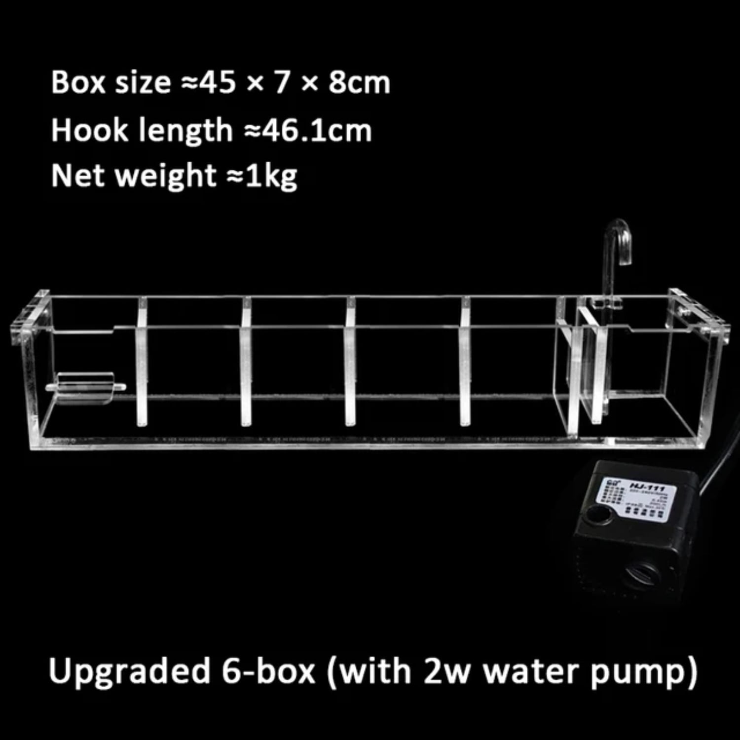 Quiet Small 3-in-1 Acrylic Fish Tank External Filter with Dry and Wet ...