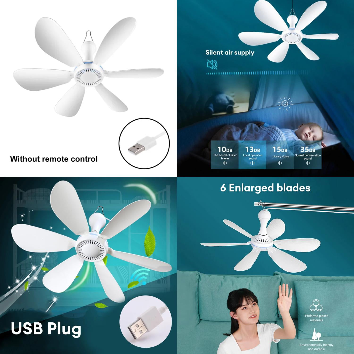 Efficient Quiet Cooling Comfort: Peaceful and Comfortable Silent USB ...