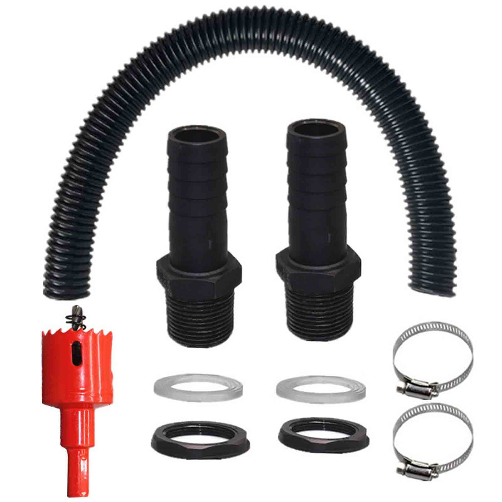 Efficient Rain Barrels Joining set 1 Inch Connectors with 100cm Hose ...
