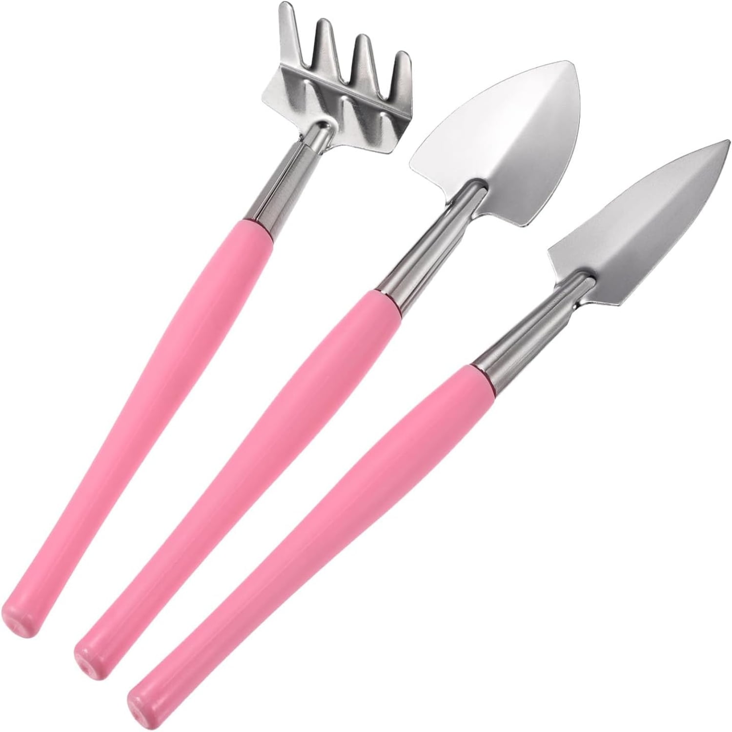 Pink 3 Pack of Reliable Garden Hand Tools - Perfect for Digging in Your ...
