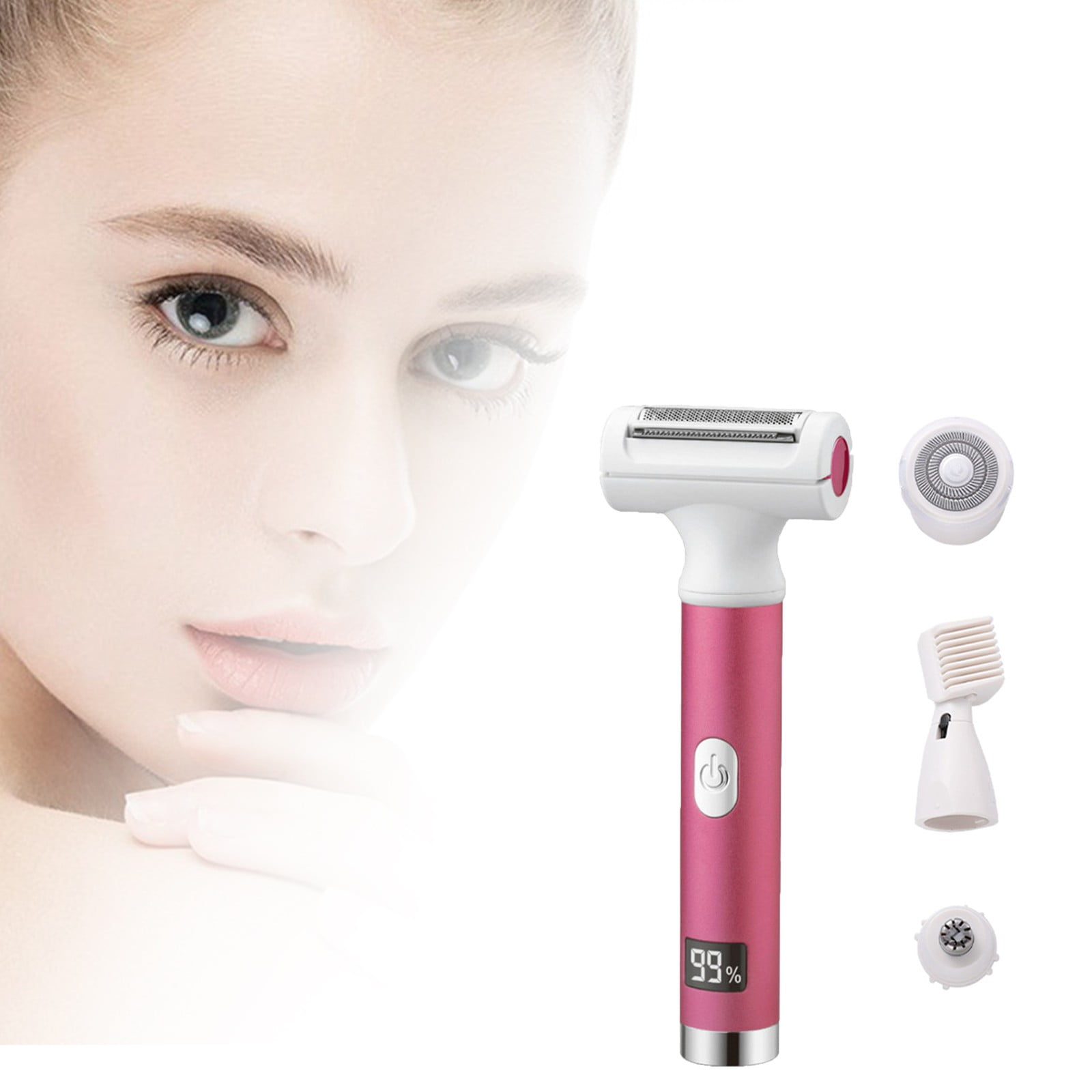 Efficient Shave 4 In 1 Lady's Shaver with Type C Charging and LCD ...