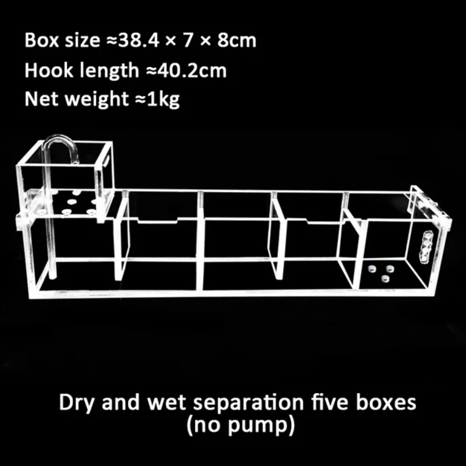 Efficient and Silent Small Acrylic Fish Tank External Filter with 3-in ...