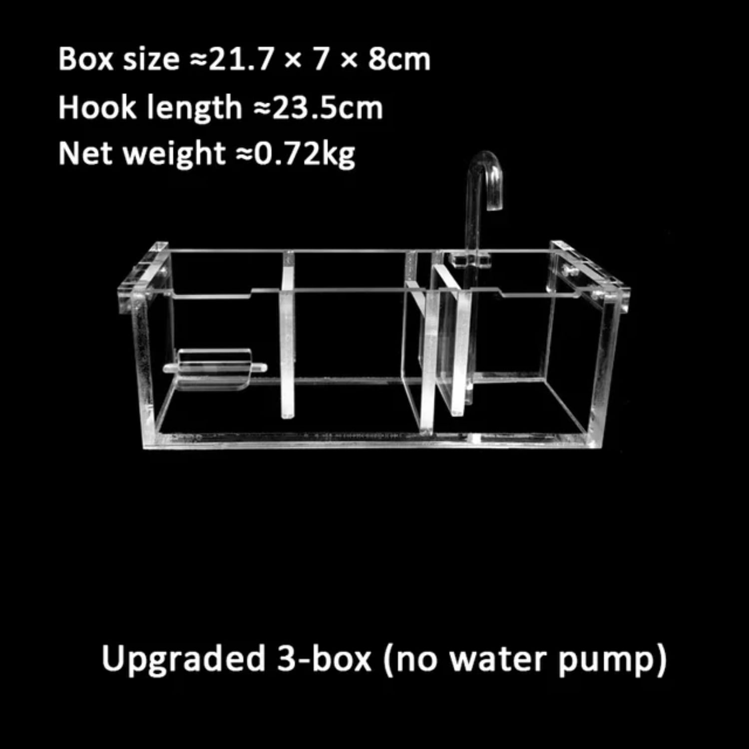 Efficient and Silent Small Acrylic Fish Tank External Filter with 3-in ...