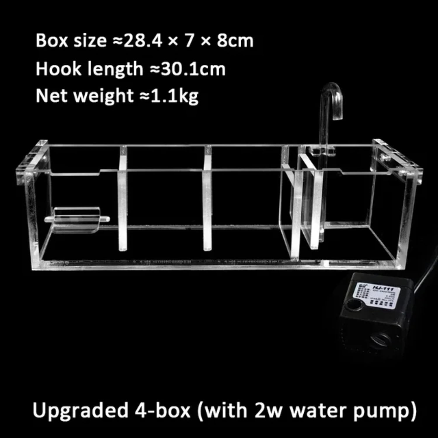 Efficient and Silent Small Acrylic Fish Tank External Filter with 3-in ...
