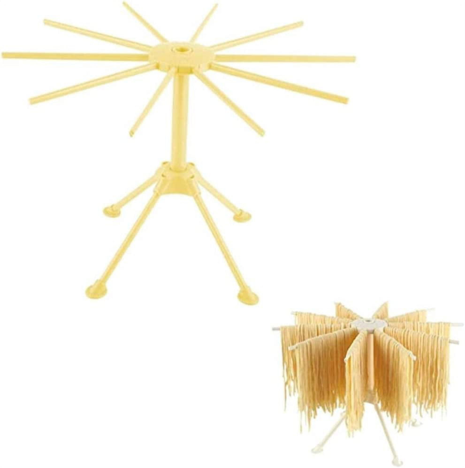 Efficient Stainless Steel Pasta Maker Set with Collapsible Drying Rack ...