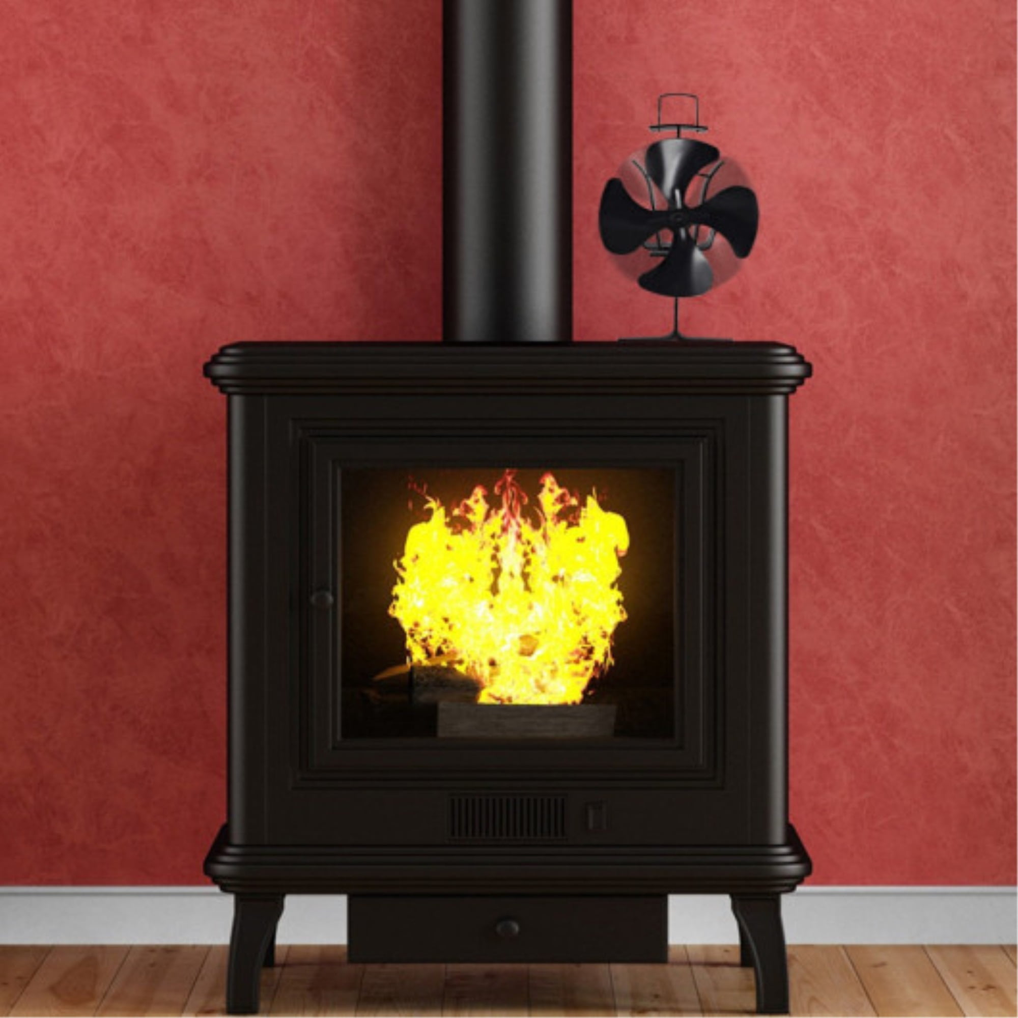 Efficient Stove Fan: Quietly Distributes Warm Air, Saves Energy ...