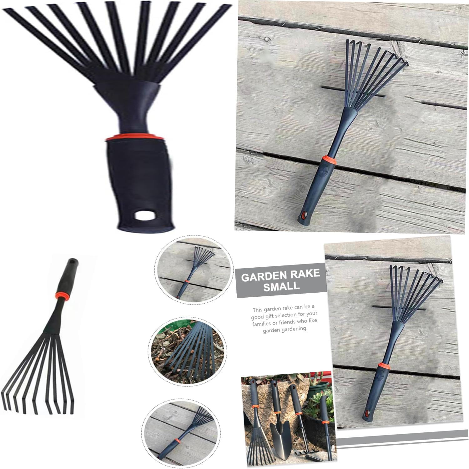 Efficient Sturdy Small Leaf Hand Rake Tool for Heavy Duty Use - Ideal ...