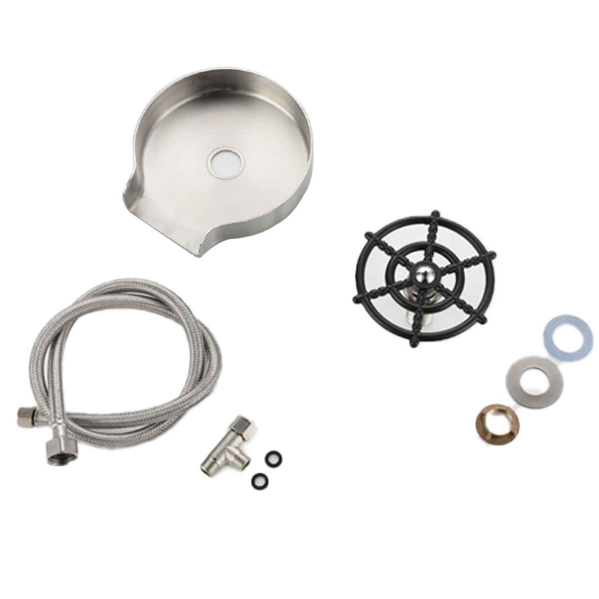 Efficient Wine Glass Washer, Universal Fit Braided Faucet Connector ...