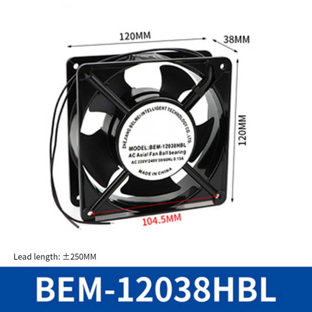 Efficient and Powerful BEM12038HBL 220V Axial Fan Silent Cooling ...