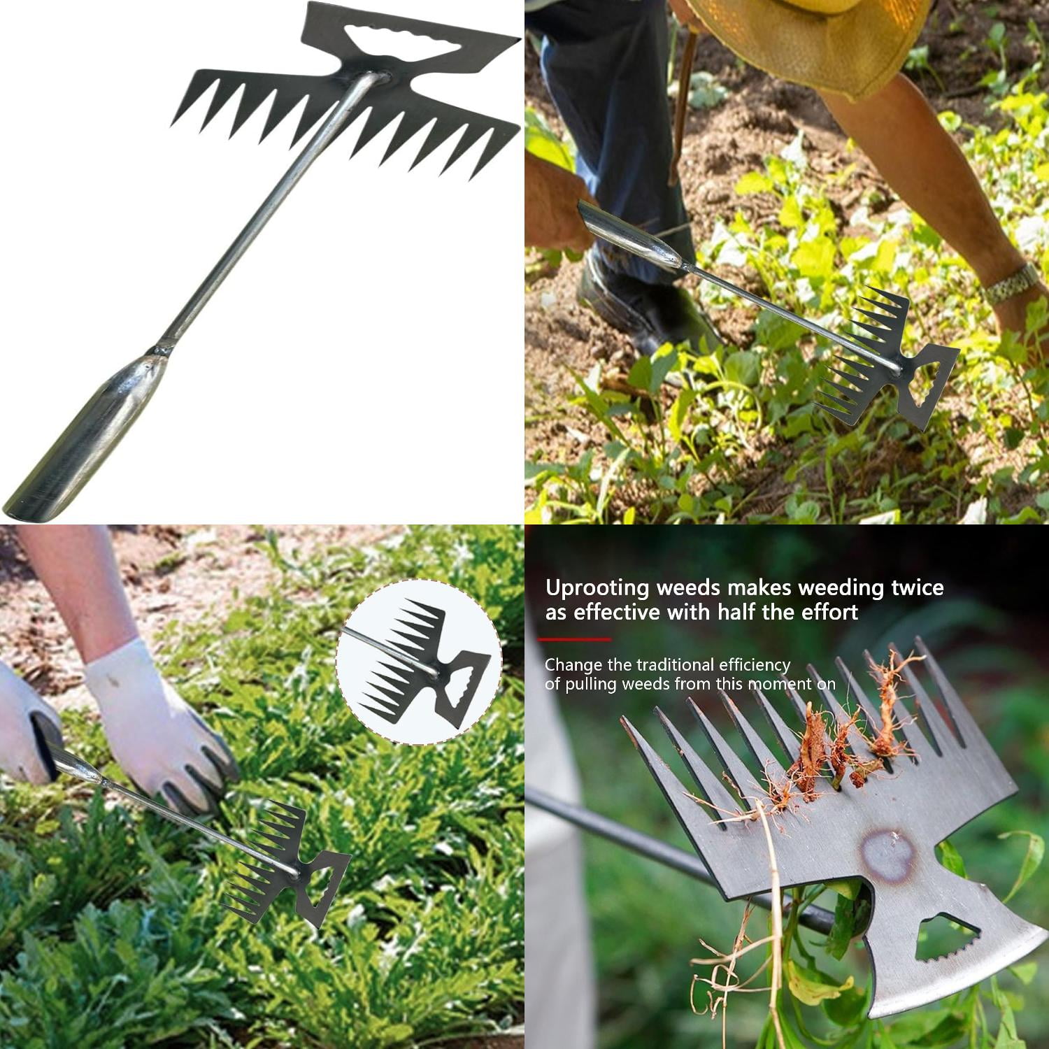 Efficient comfortable and sturdy multifunctional steel manual garden ...