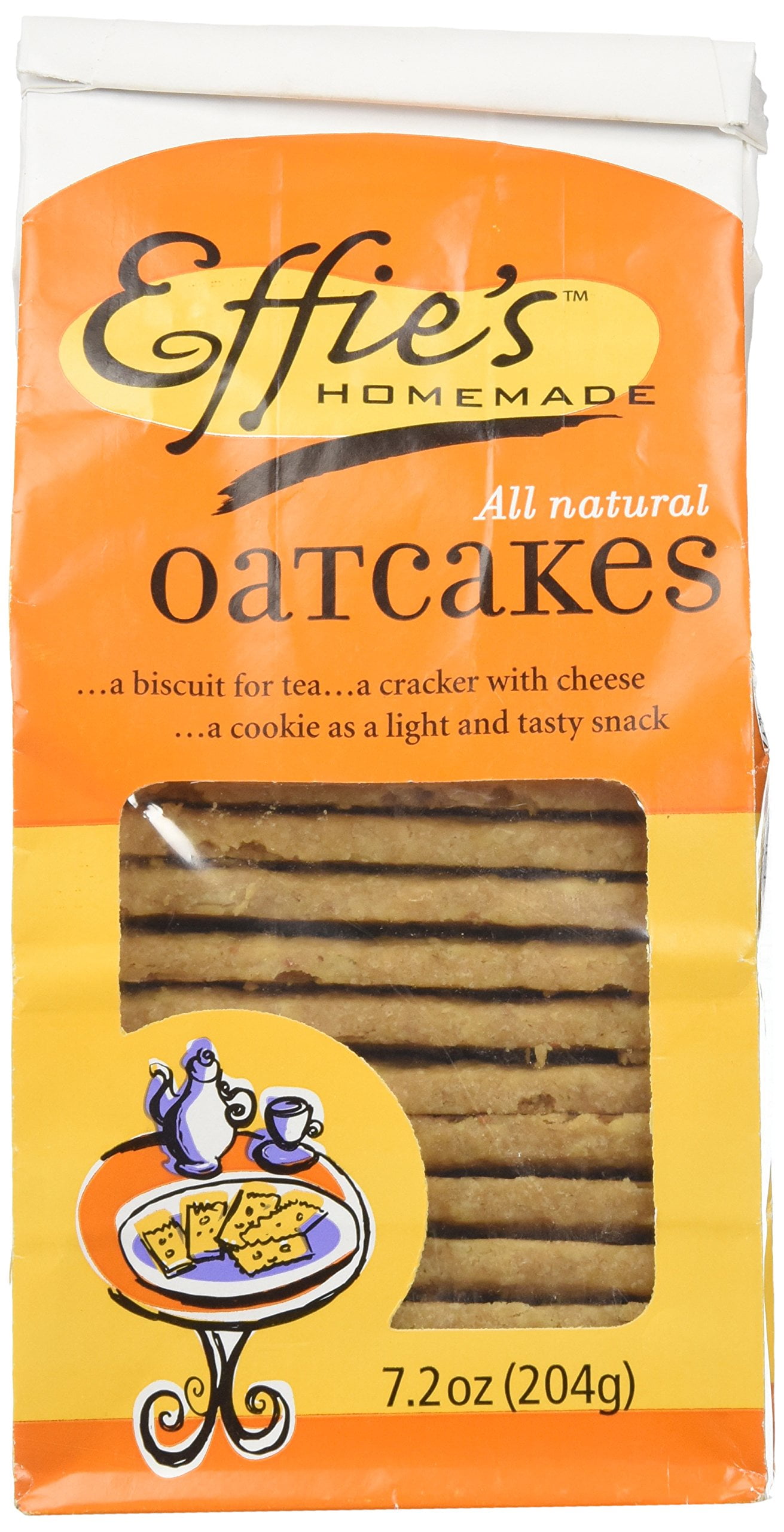Effies Homemade Tea Biscuits TGF4 - Oatcakes (7.2 ounce) - Walmart.com