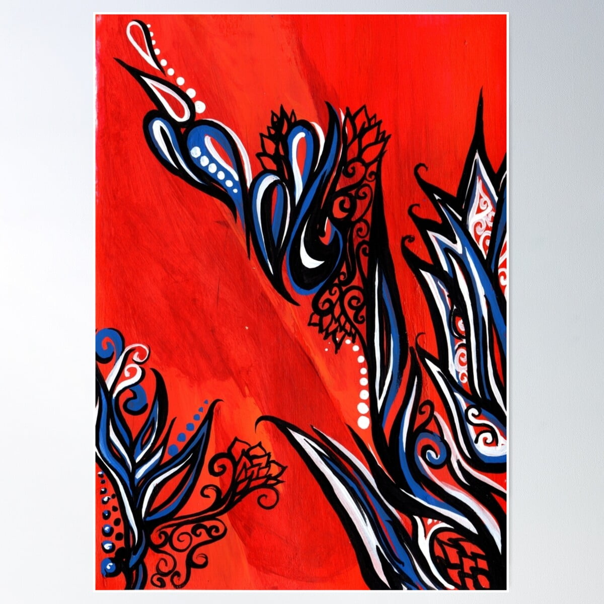 Efflorescence Poster Wall Art, Modern Wall Decor For Living Room Bedroom, 8x12 UNFRAMED ...