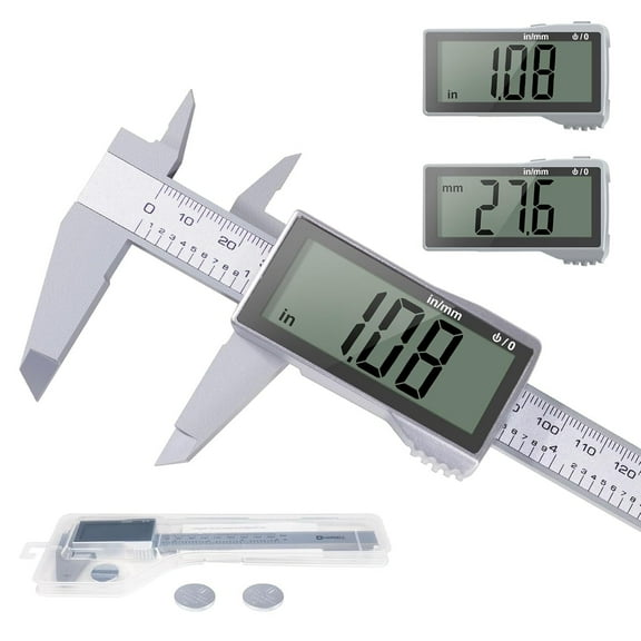 6-Inch Digital Calipers, Vernier Caliper with Large LCD Screen ...